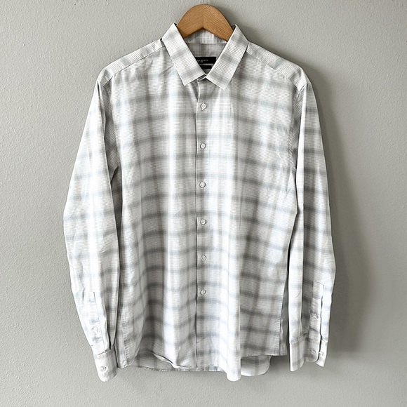 Bar III | Shirts | Bar Iii Slim Fit Stretch Mens Button Down Shirt Neck ...